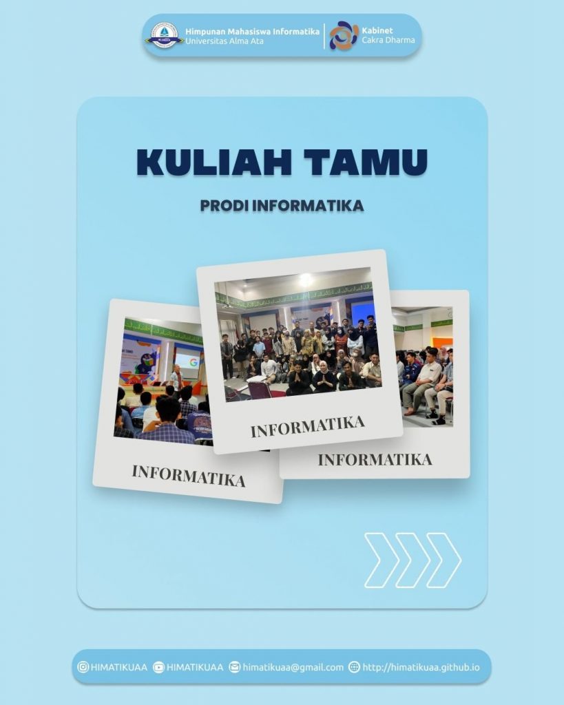 Kuliah Tamu Prodi Informatika | Program Studi Informatika